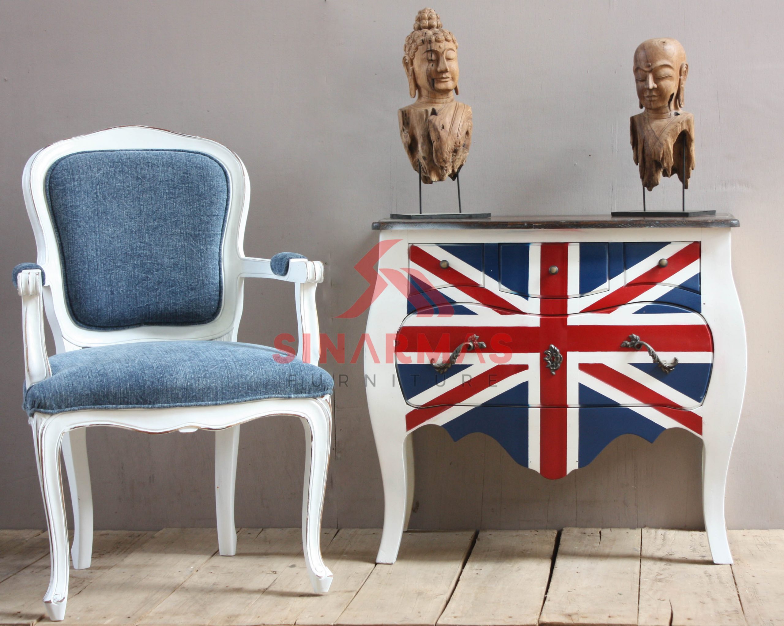 DUBARY Commode England - SINARMAS Handcrafted Furniture